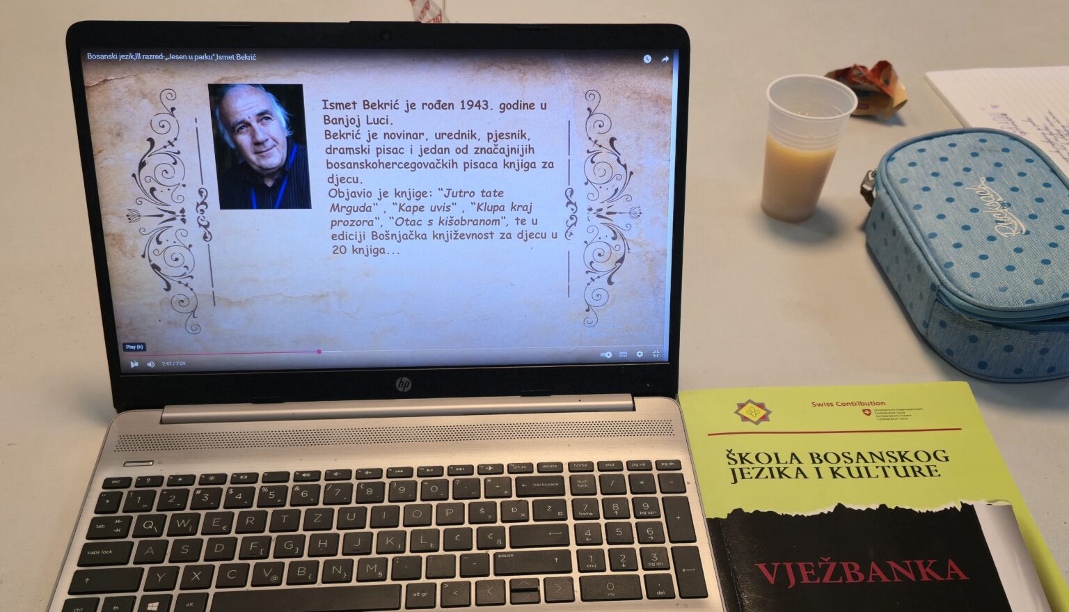 Jesen u gradu i učionici: Čas posvećen poeziji Ismeta Bekrića ...